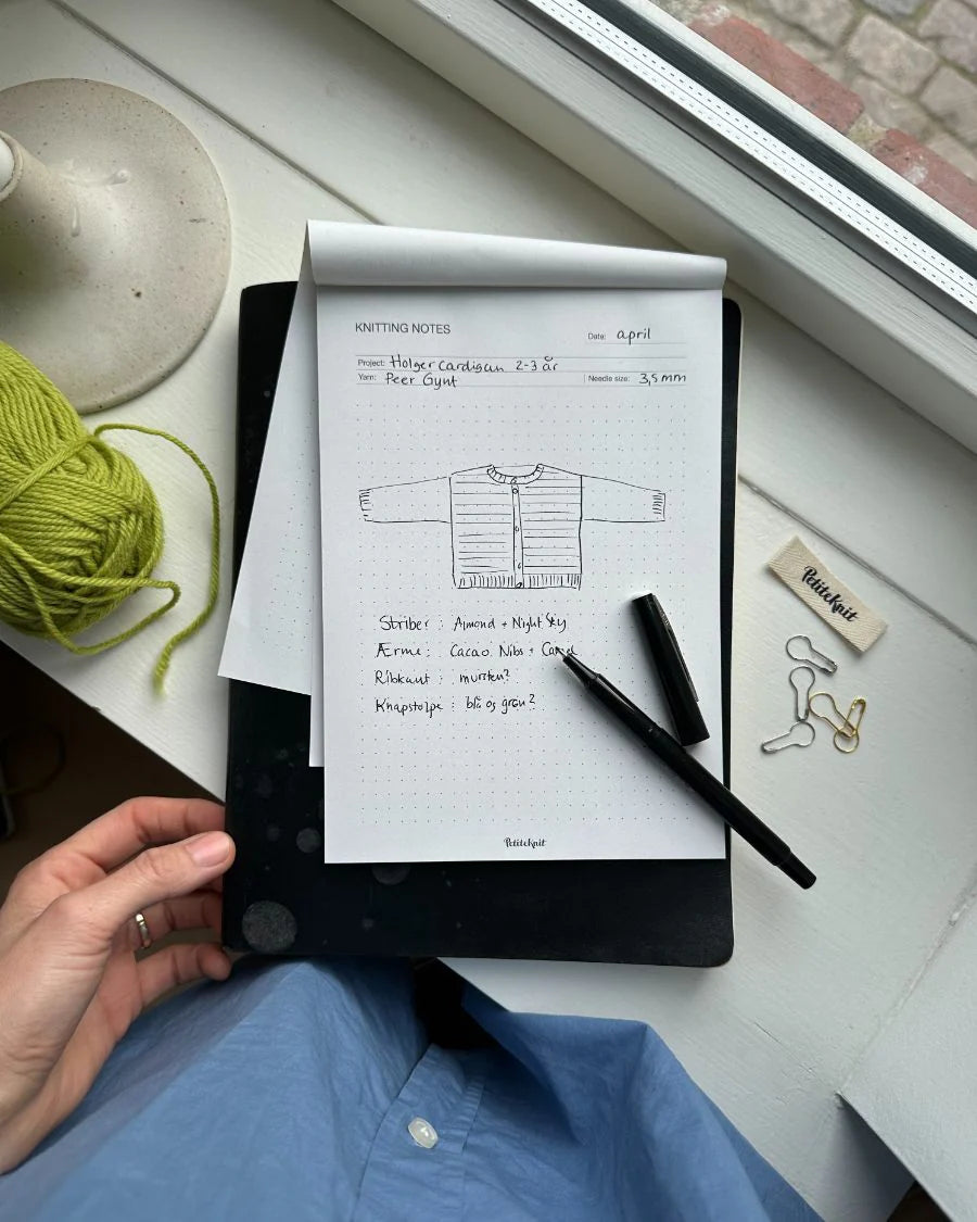 PetiteKnit | Notesblok - Bullets - A5 – Sysleriget - Håndfarvet Garn